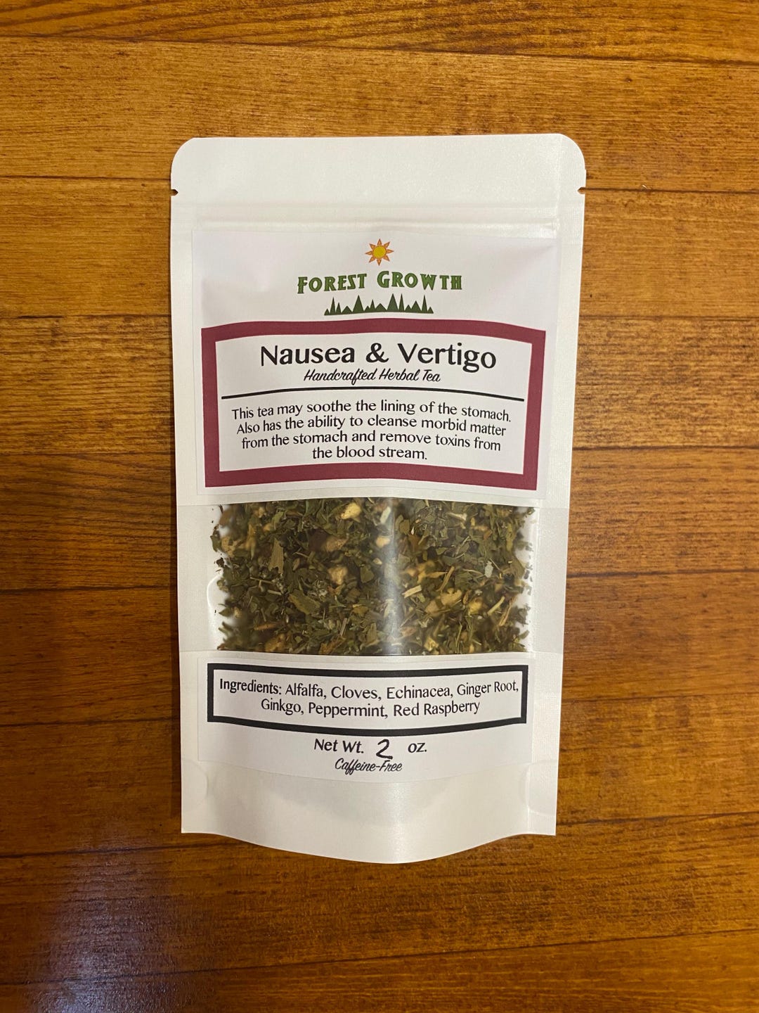 Nausea & Vertigo Herbal Tea - Etsy