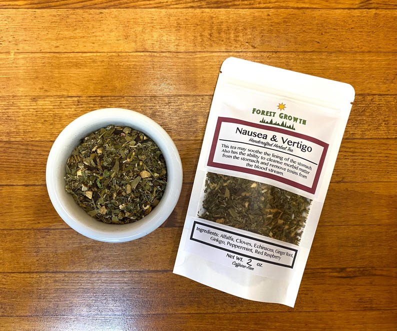 Nausea & Vertigo Herbal Tea - Etsy