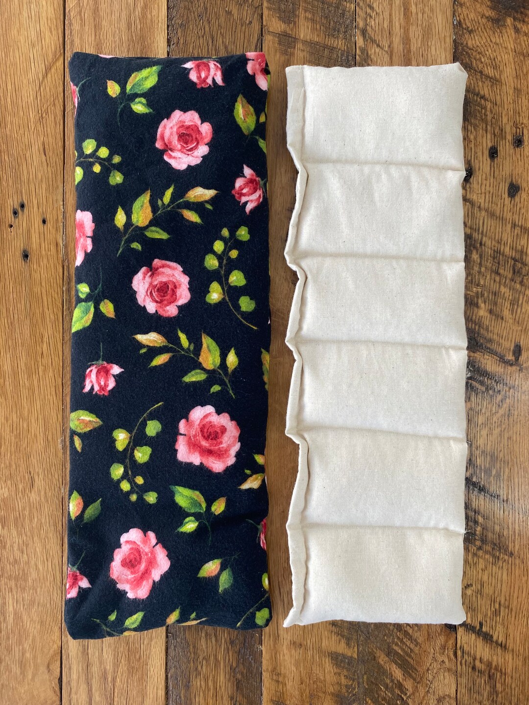Pink Rose Heating Pad / Cooling Pad / Handmade / Removable Cover / Sore ...