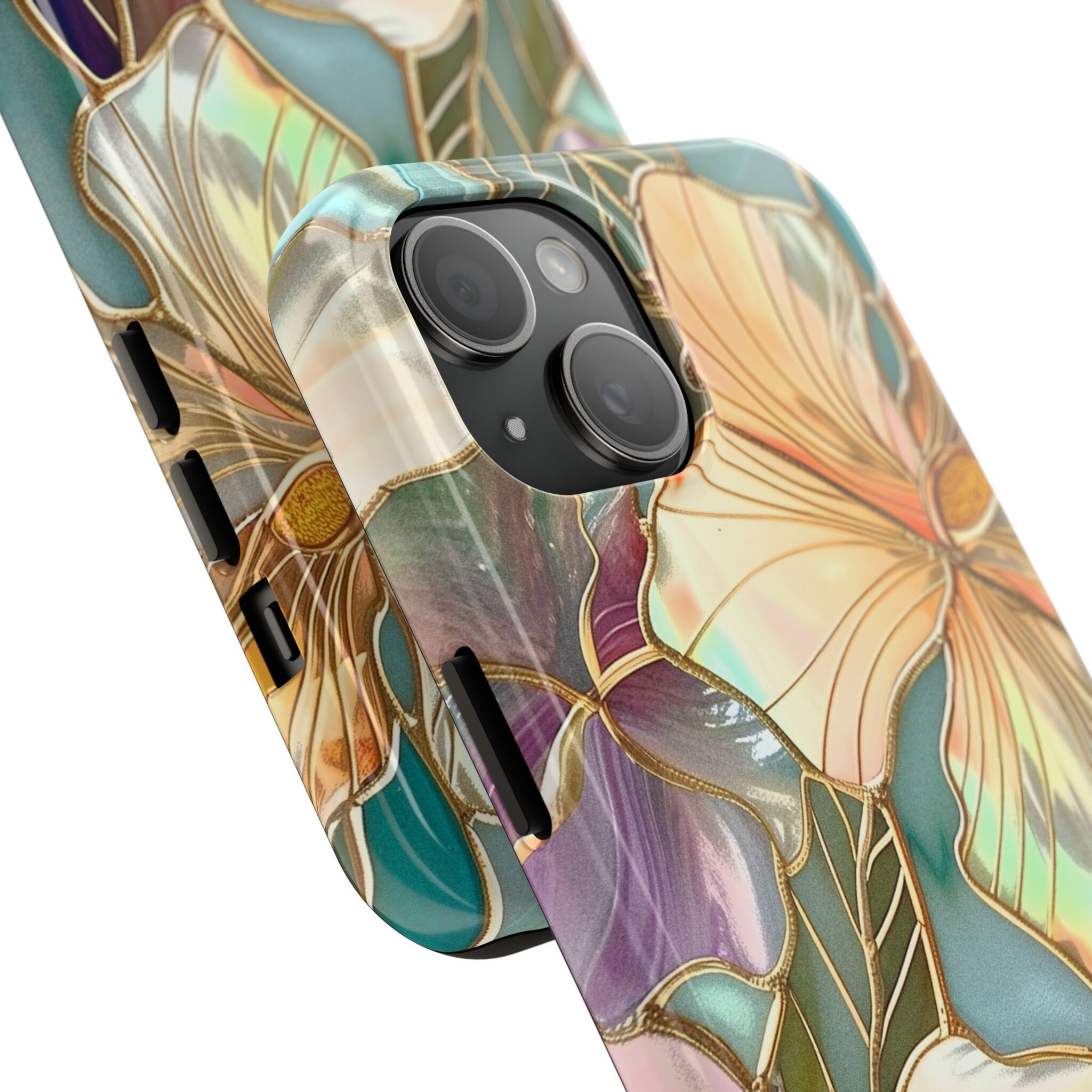 Exotic Stained Glass Effect. Artistic Print Design iPhone Case, Strong ...