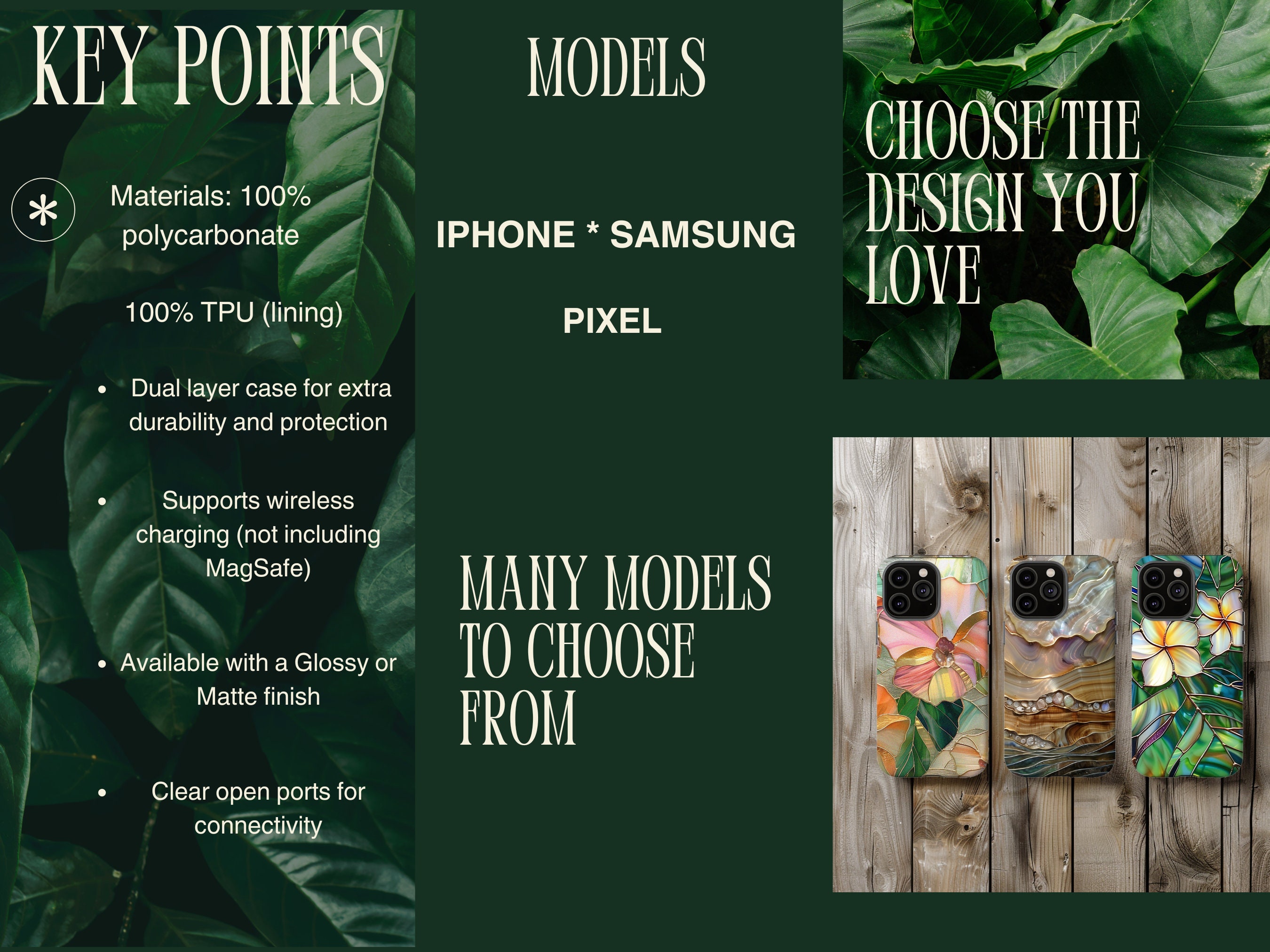 Abalone Shell-inspired artistic Print Rendition Wood Grain Tough Case ...