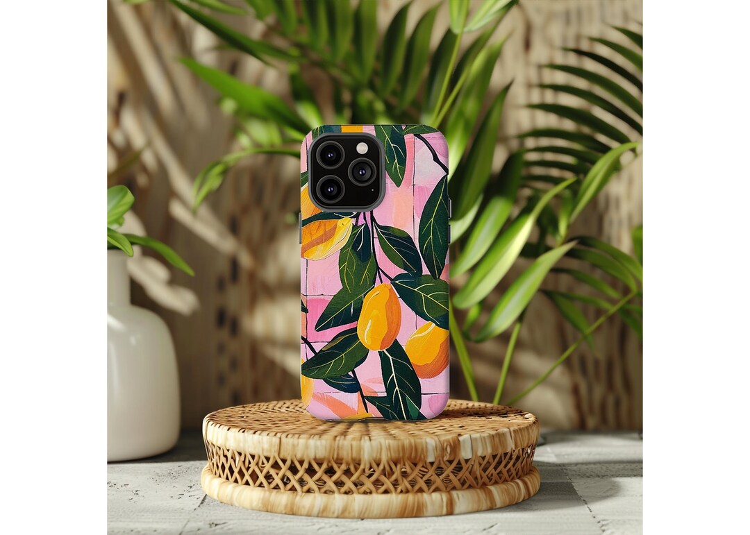 Trendy Pink Mangoes Impact Case - High-quality iPhone / Galaxy Cover ...