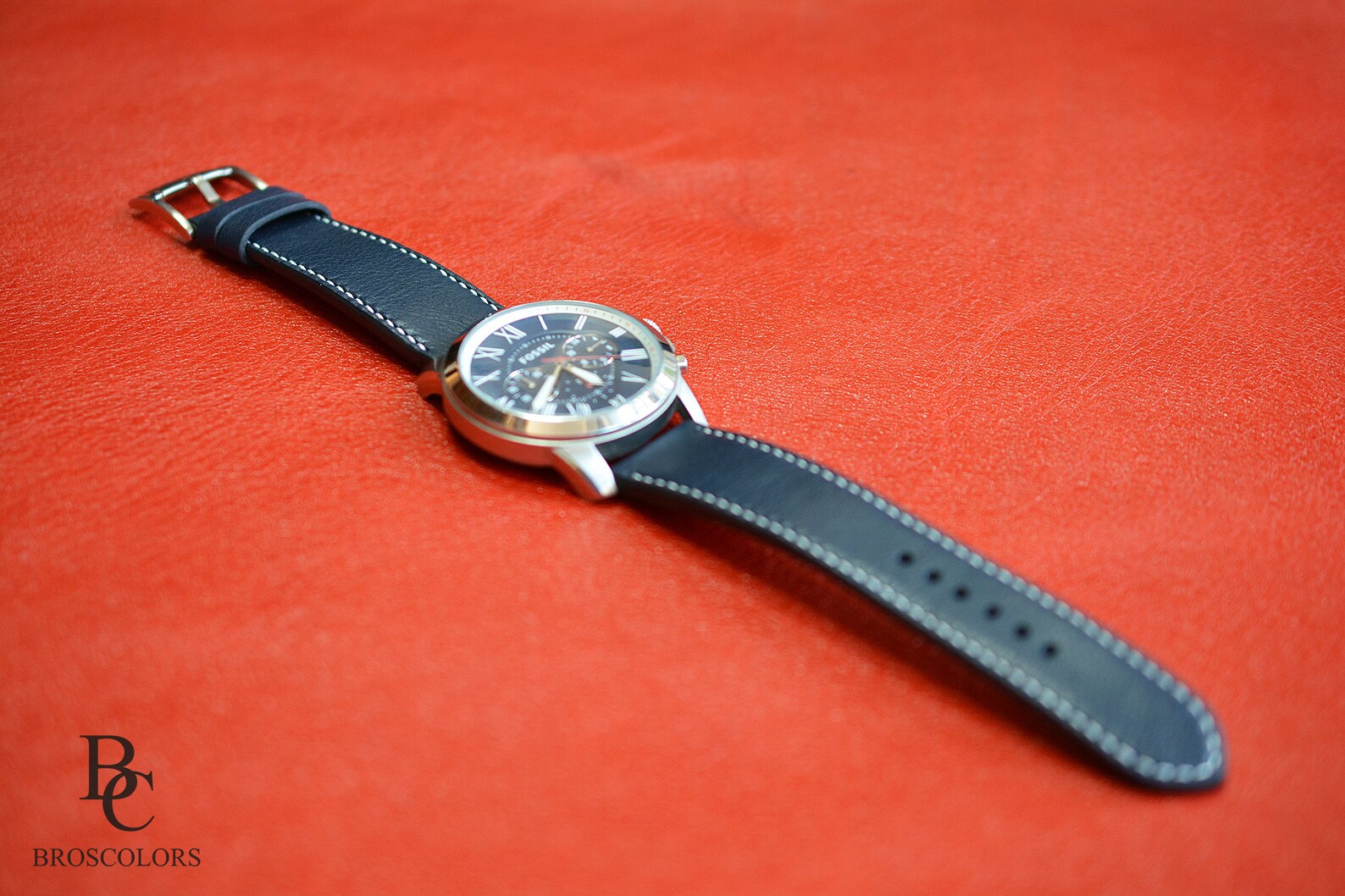 Custom Blue Watch Band Handmade Blue Leather Watch Strap - Etsy