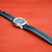 Custom Blue Watch Band Handmade Blue Leather Watch Strap Leather Watch ...