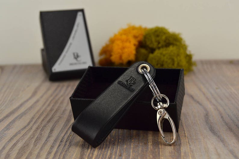 Personalized Quote Keychain Customized Leather Key Holder - Etsy