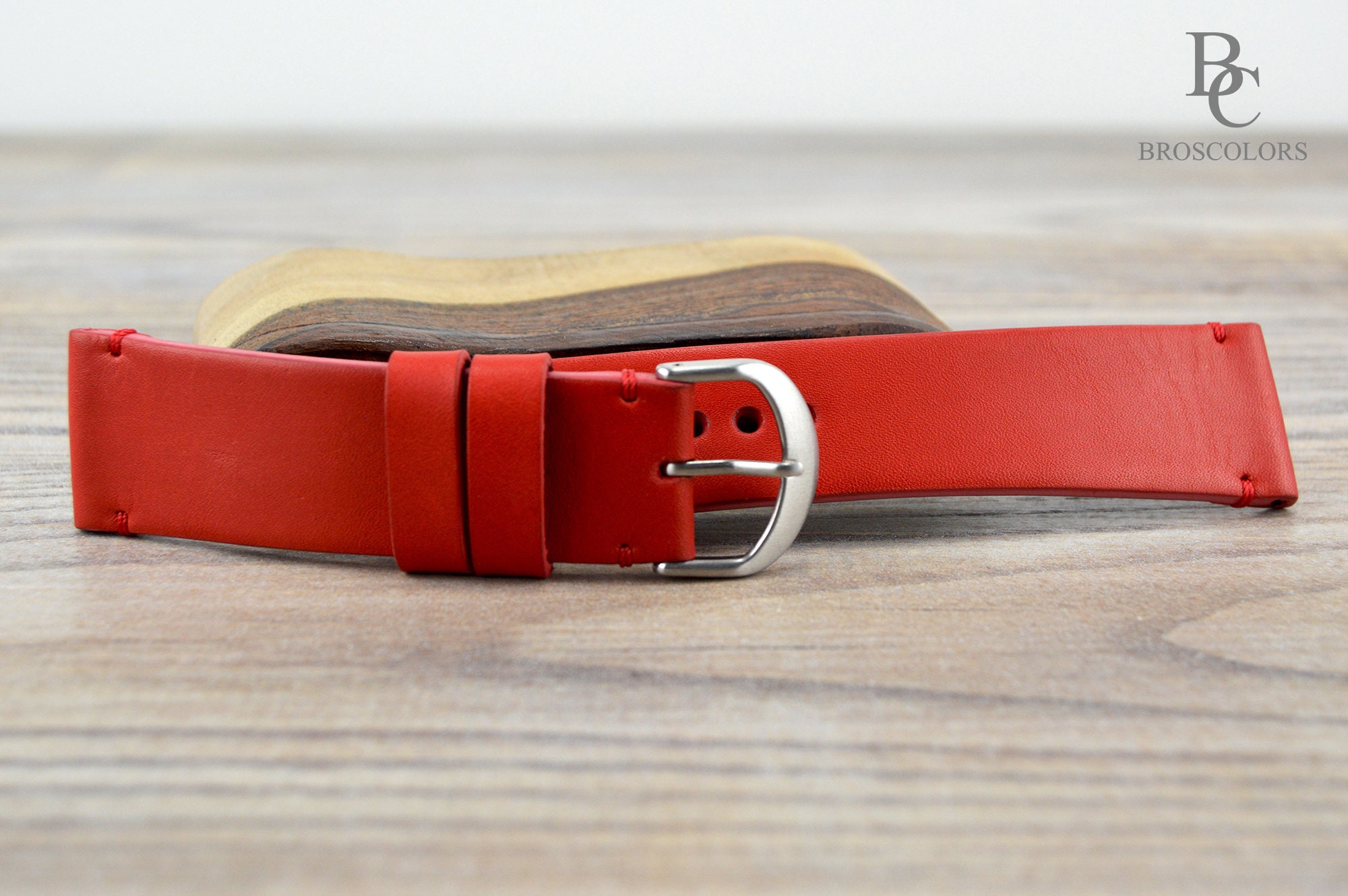 Red Leather Watch Strap Womens Watch Band Classic 16mm 17mm - Etsy
