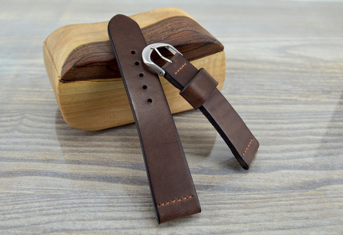 Brown Leather Watch Strap Leather Brown Strap Leather Band - Etsy