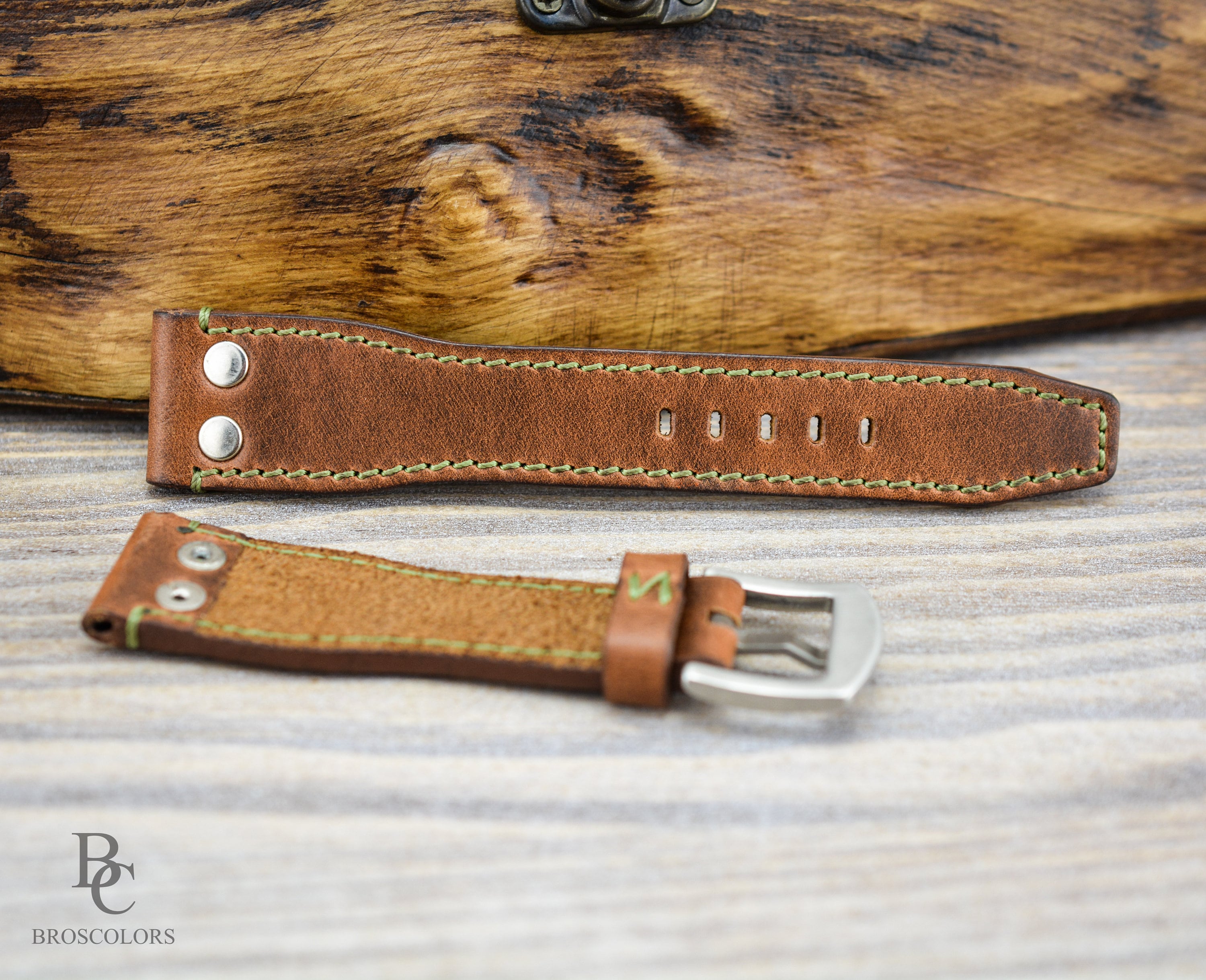 Big Pilot Leather Watch Strap 20mm/21mm/22mm With Silver - Etsy