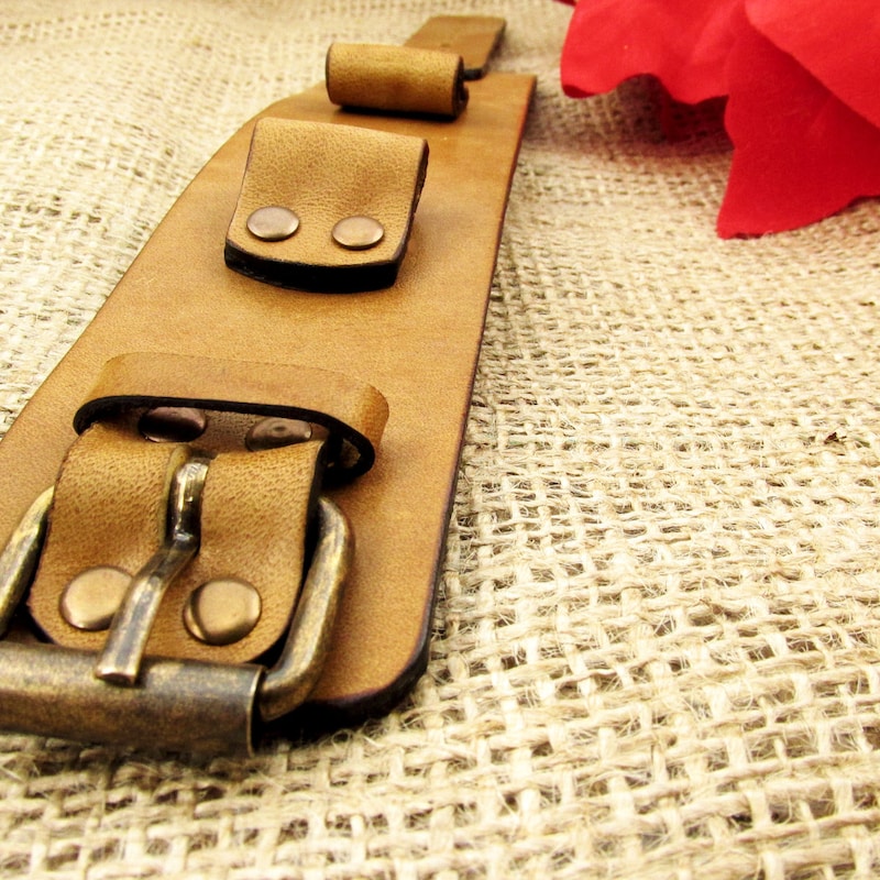 Leather Cuff Watch Women - Etsy