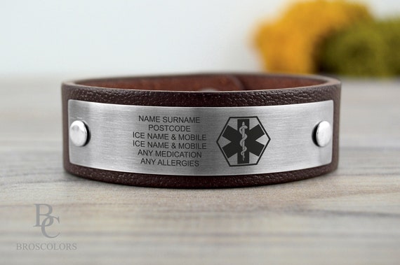 Etsy medical id bracelet store