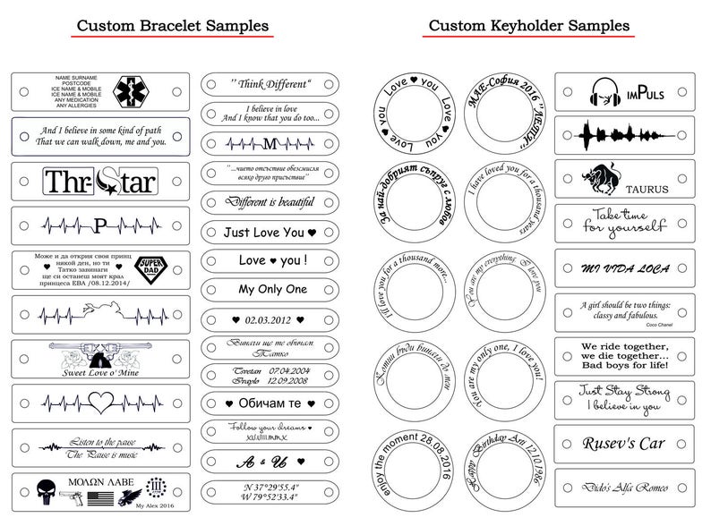 Personalized Quote Keychain Customized Leather Key Holder - Etsy