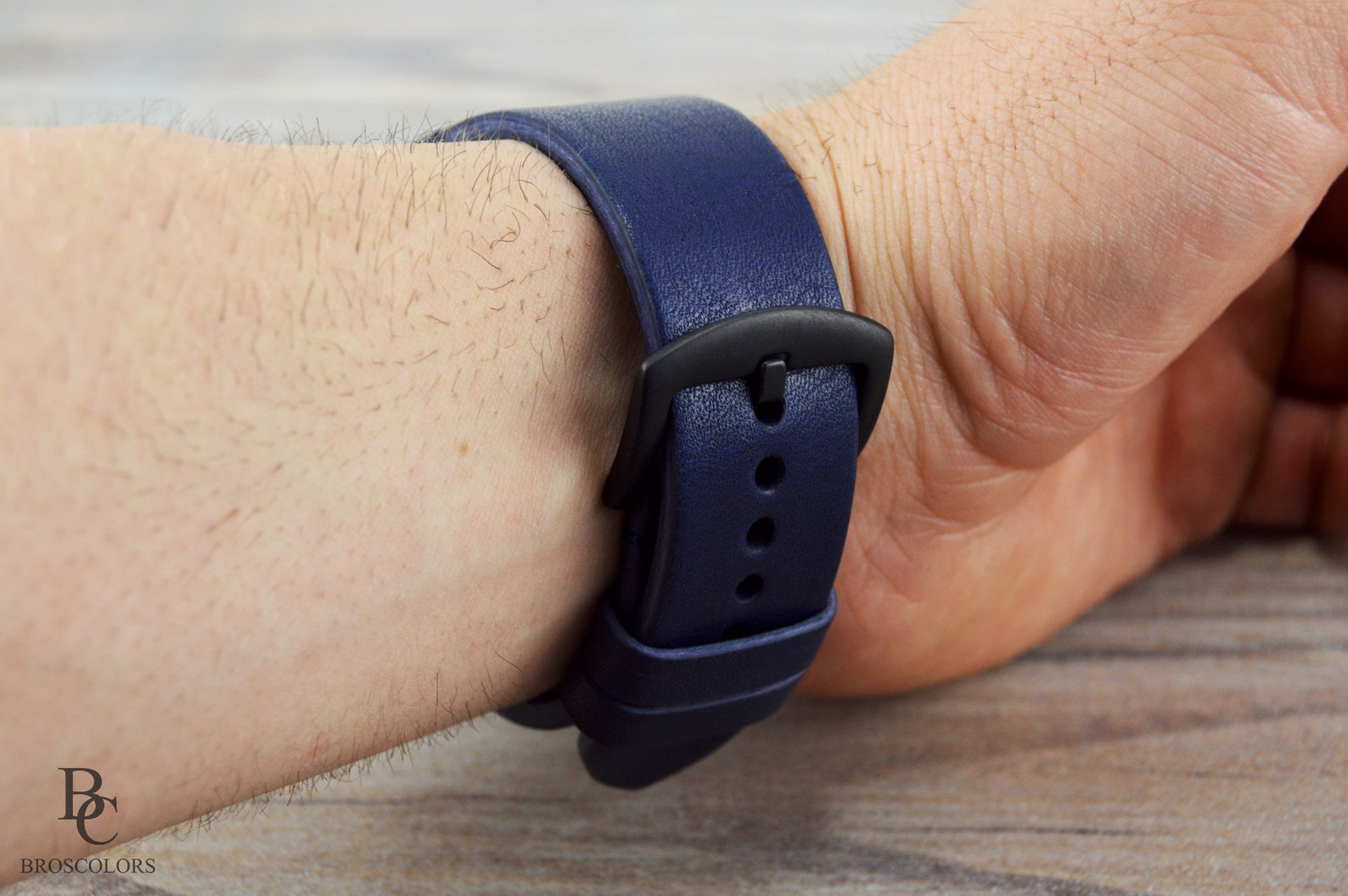 Blue Leather Watch Strap Custom Made Watch Band Classic - Etsy