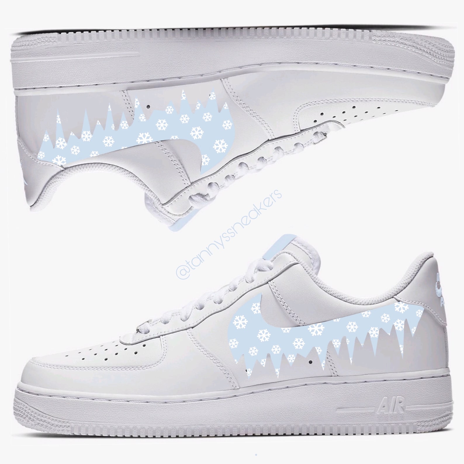 Custom Air Force 1 Iced Out Snowflake adult & Kids Sizes - Etsy