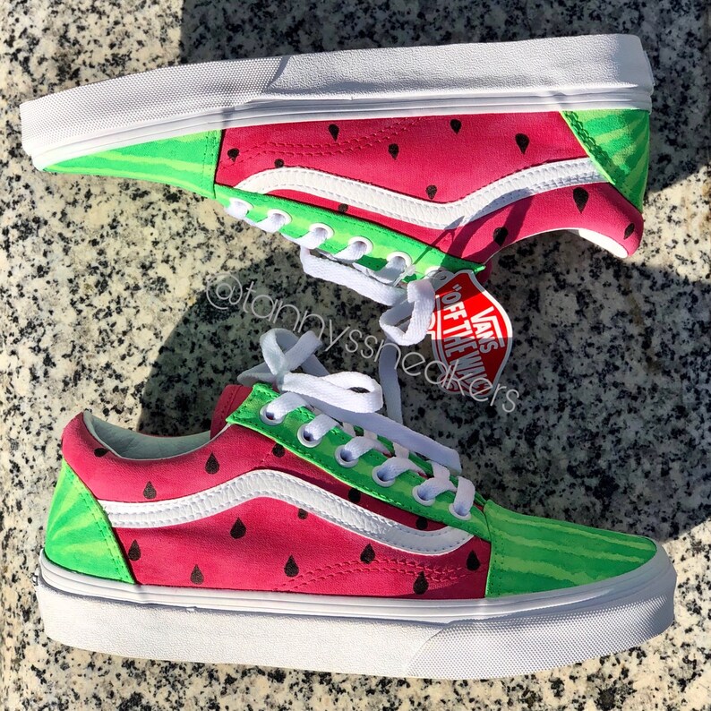 Customized Vans Old Skool Watermelon / Wassermelone - Kids & Adult ...