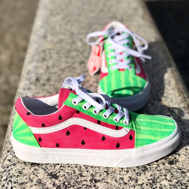 Customized Vans Old Skool Watermelon / Wassermelone Kids & - Etsy.de