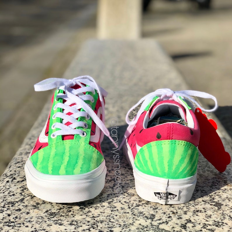 Customized Vans Old Skool Watermelon Kids & Adult Sizes - Etsy