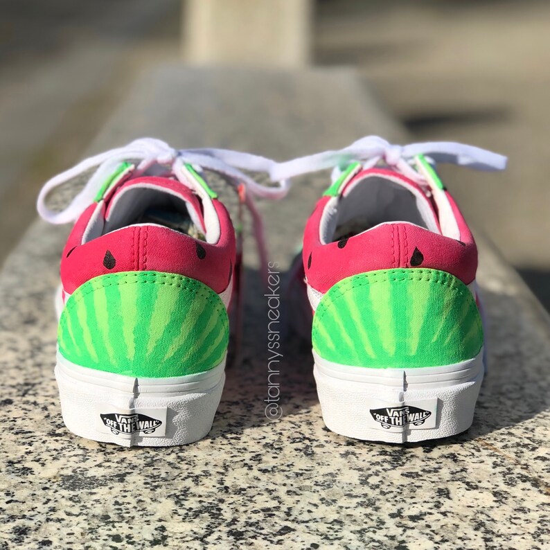 Customized Vans Old Skool Watermelon Kids & Adult Sizes - Etsy