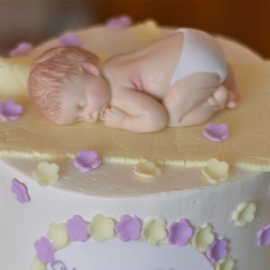 Sleeping Baby Cake Topper - Etsy