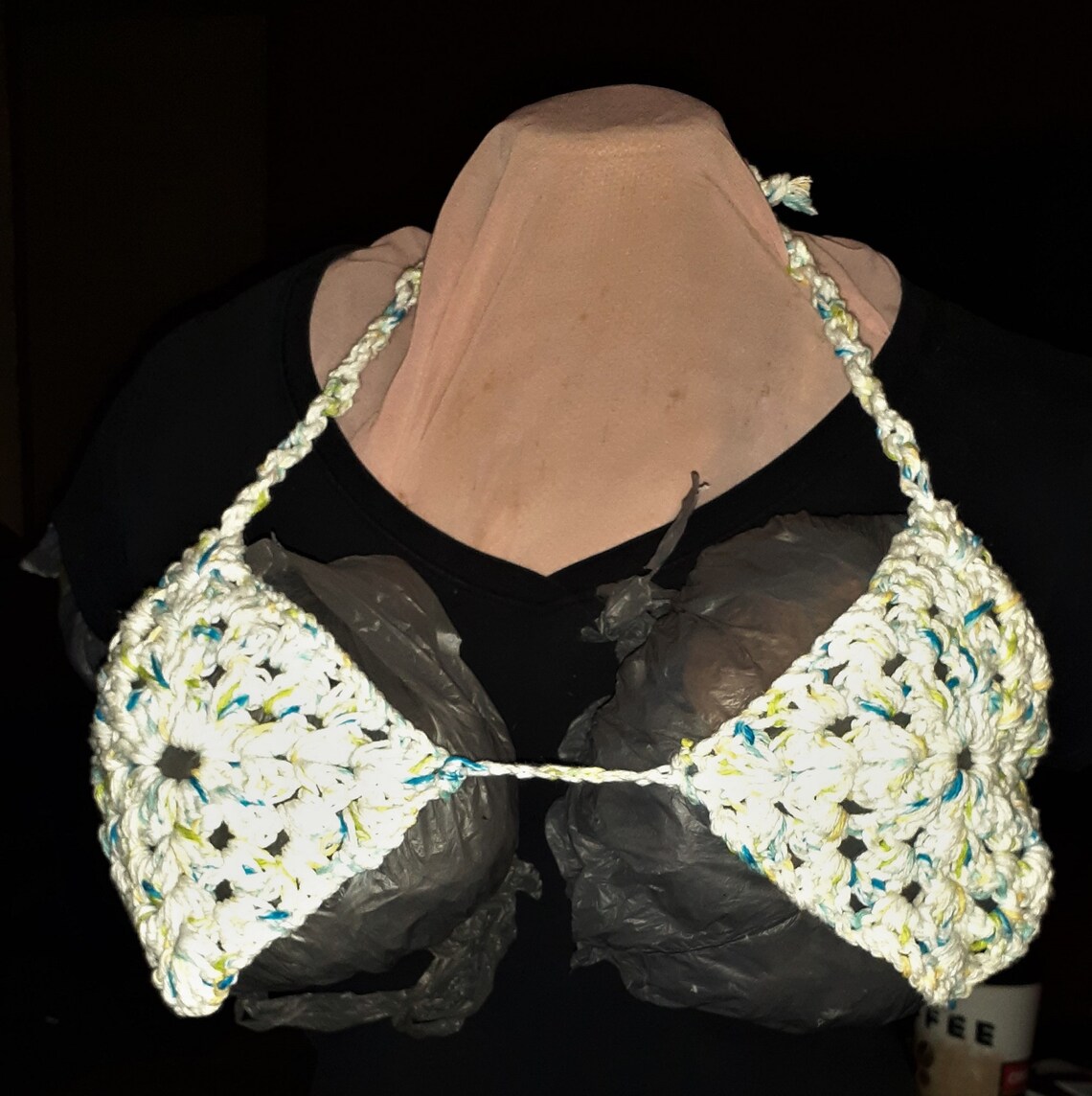 Instructions for Crochet Granny Square Bikini Top - Etsy