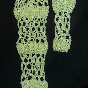Instructions for Continuous Crochet Toeless Thigh Highs/leg Warmers ...