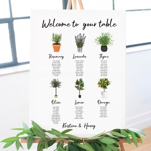 House Plant Wedding Table Names | Tree Table Names | Perfect for Plant ...