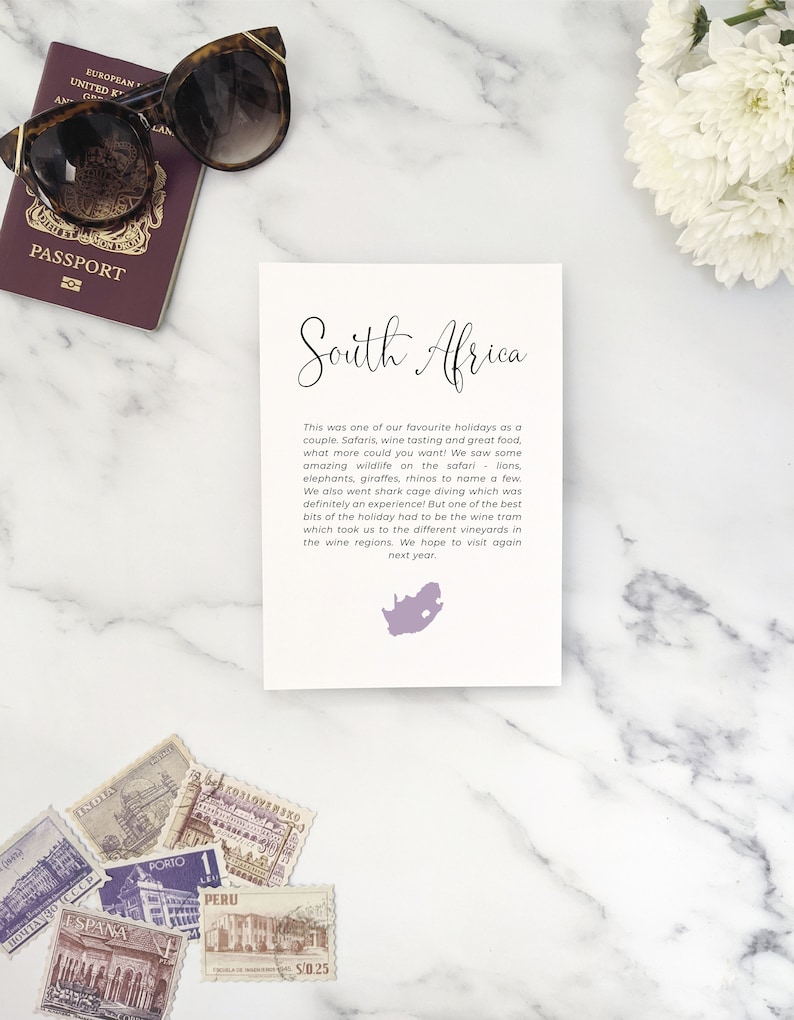 Travel Theme Wedding Table Names Destination Table Numbers - Etsy