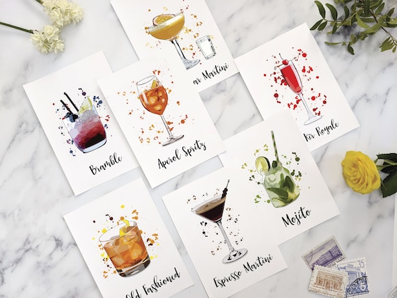 Cocktail Wedding Table Names | Etsy