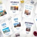 Travel Theme Table Name Cards for Destination Wedding Featuring Your ...
