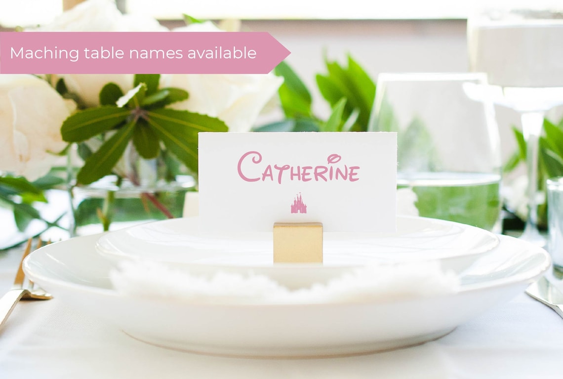 Disney Theme Wedding Table Plan, Seating Chart - Disney Character ...