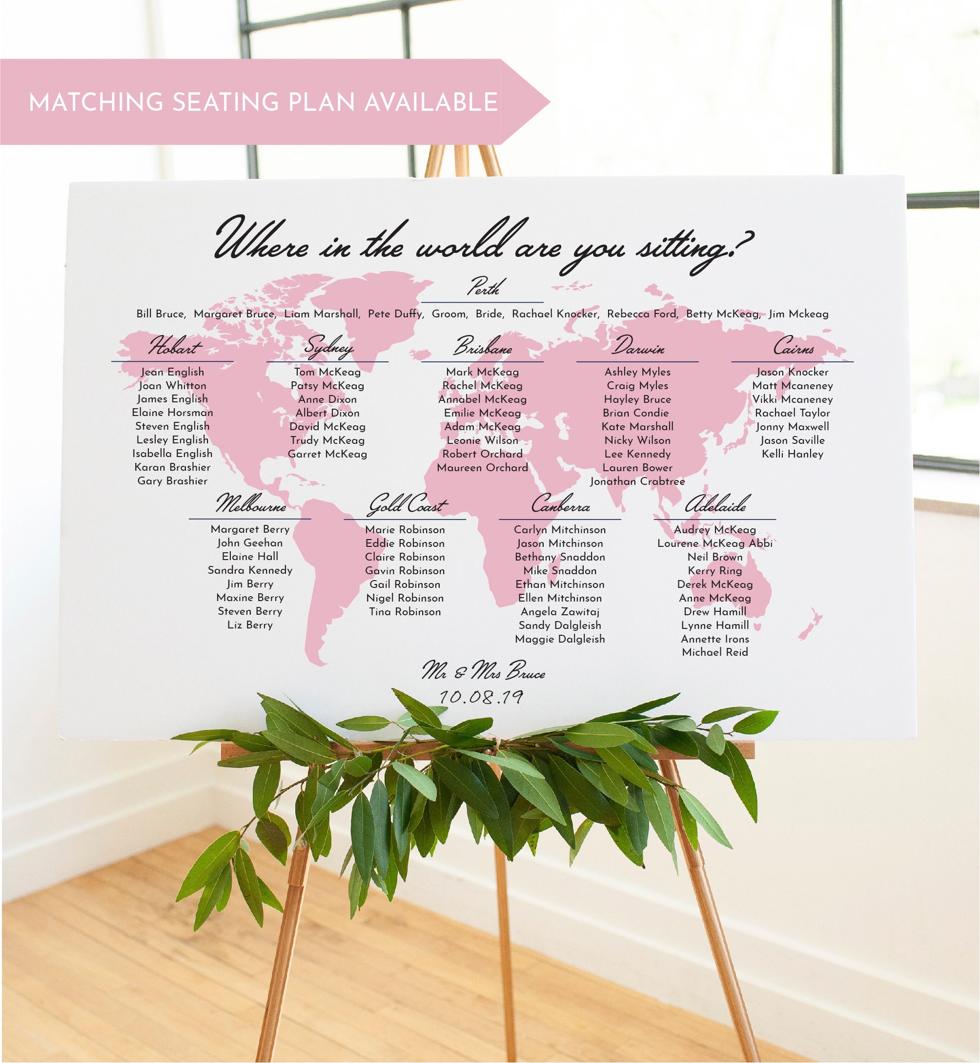Travel Themed Wedding Place Cards With World Map Name Cards | Etsy