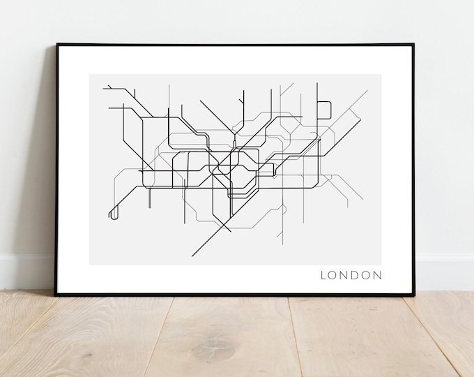 Beatles Tube Map – A3 Art Print - Etsy Canada