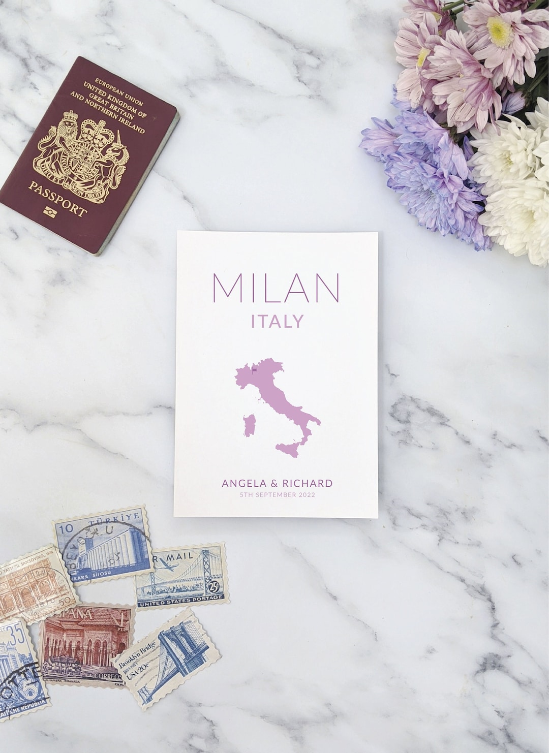 Travel Theme Table Name Cards for Destination Wedding- Vencities ...