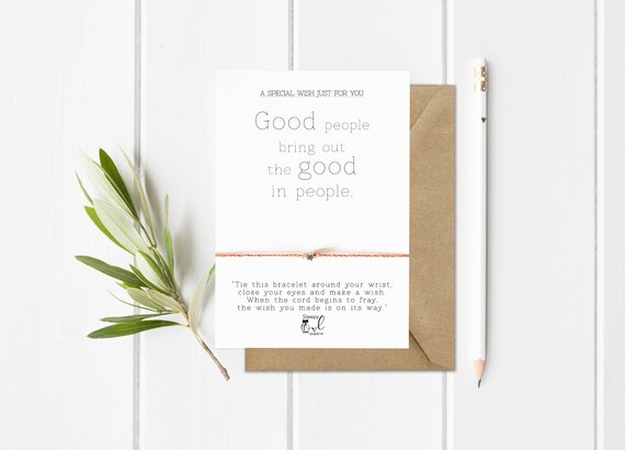 Colleague Gift Wish Bracelet Work Colleague Thank You Gift | Etsy