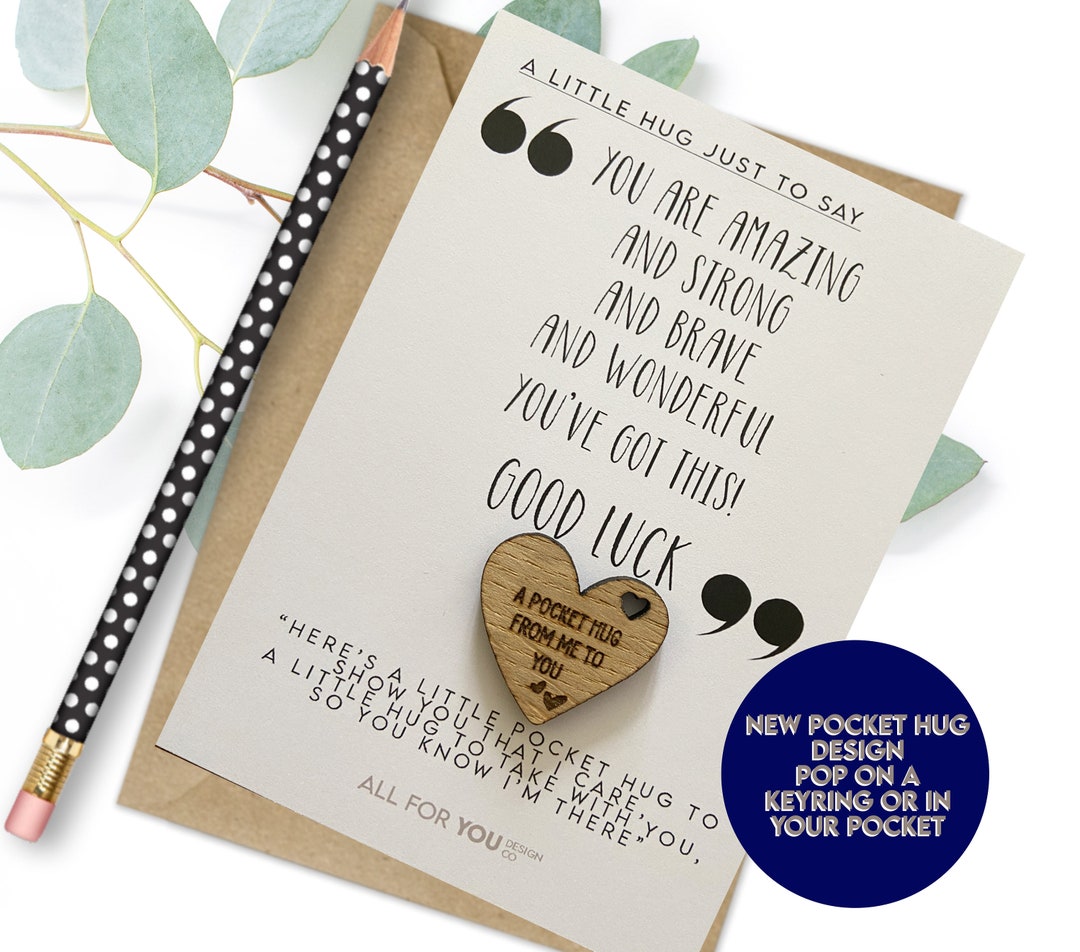 Good Luck in Exams Pocket Hug Token Gift, You've Got This Thinking of ...