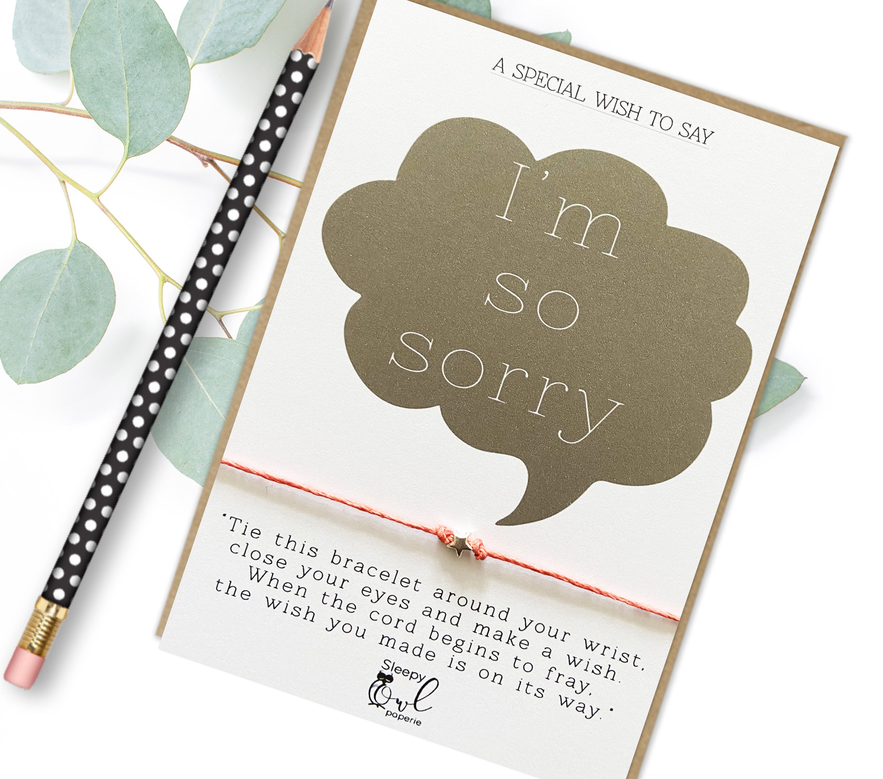Im Sorry Gift to Say Sorry, Get Well Soon, Apology Card, Sorry Card ...
