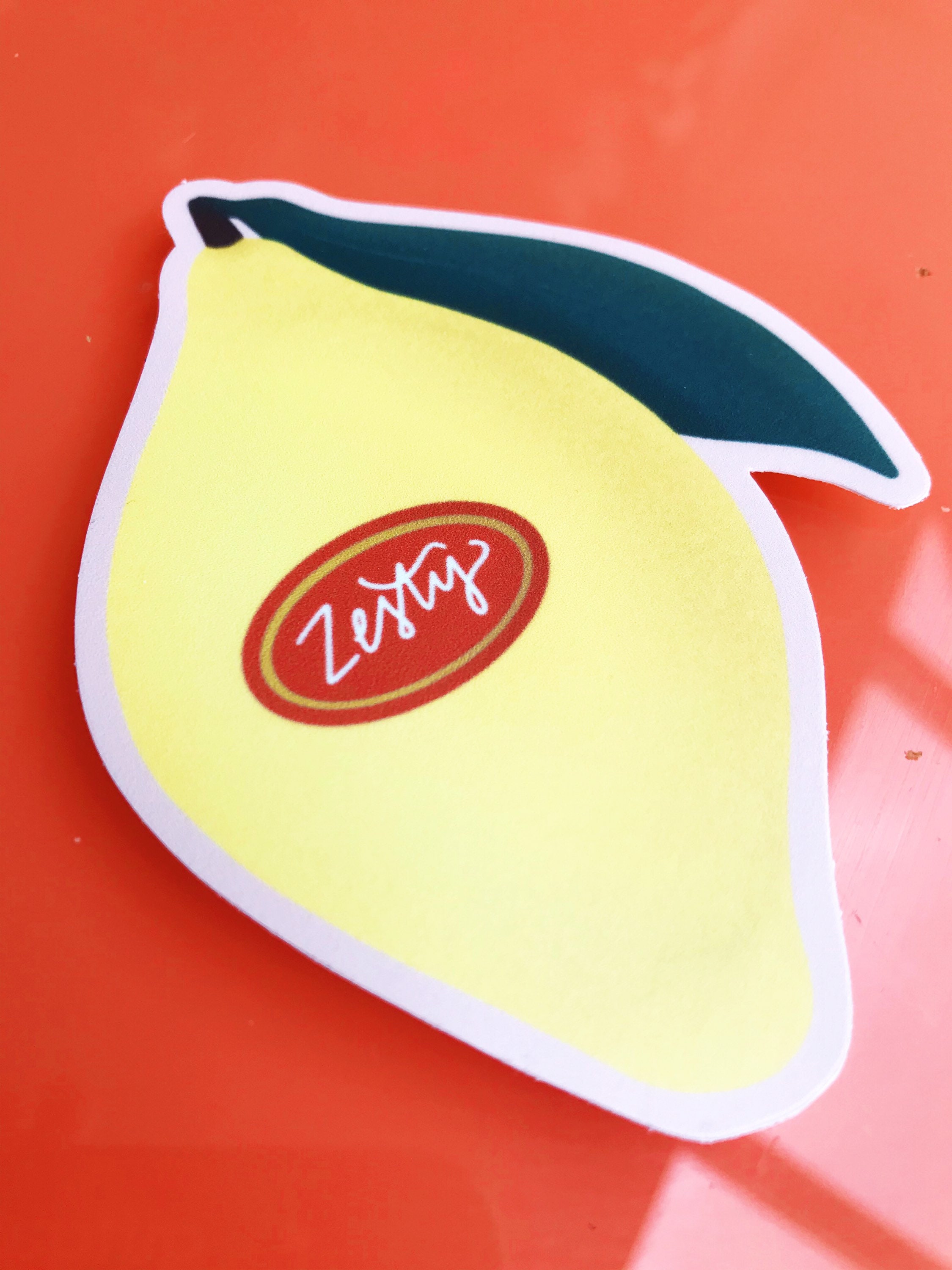 Zesty Lemon Die-cut Vinyl Sticker Laptop Water Bottle - Etsy