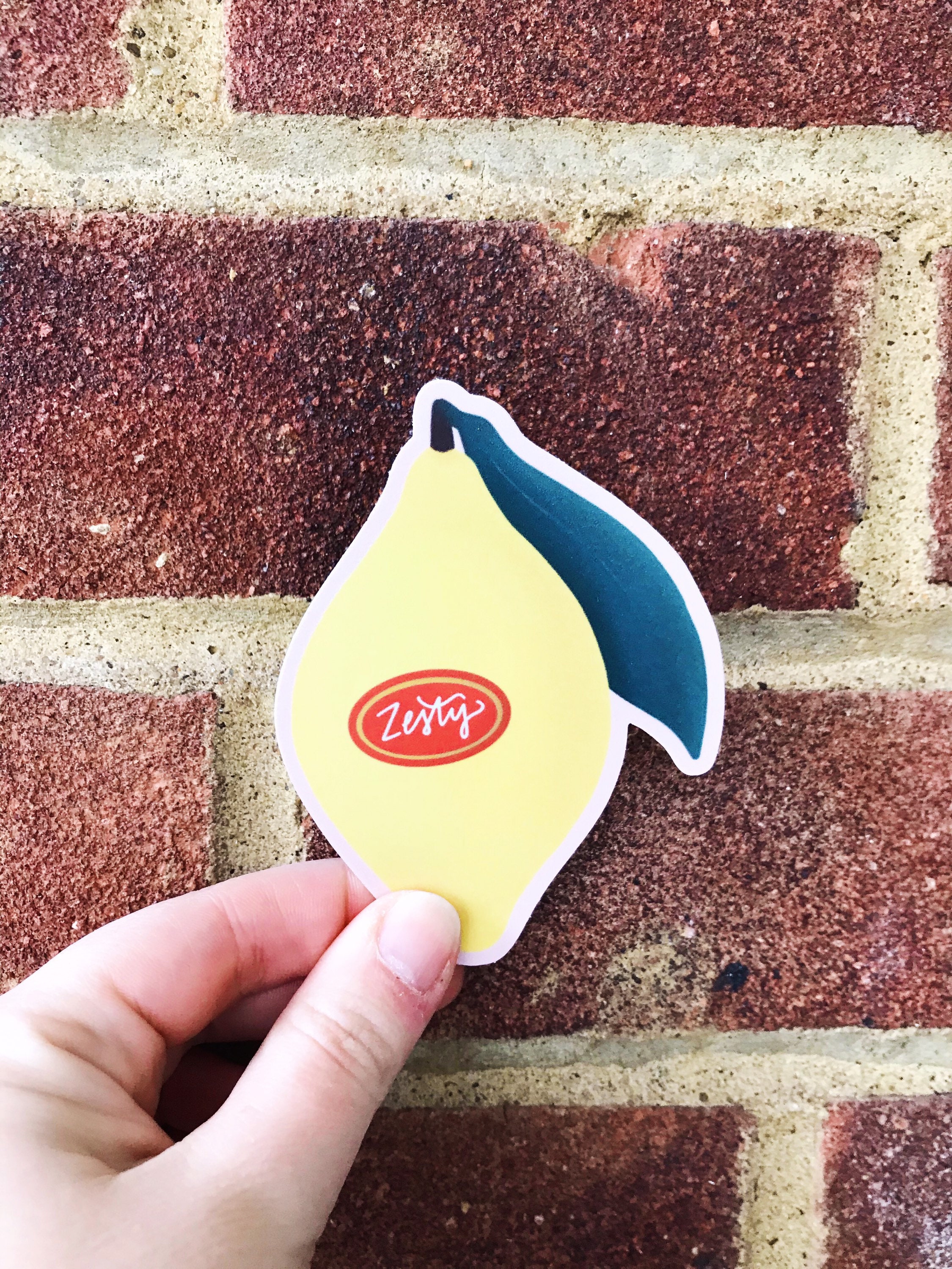 Zesty Lemon Die-cut Vinyl Sticker Laptop Water Bottle - Etsy