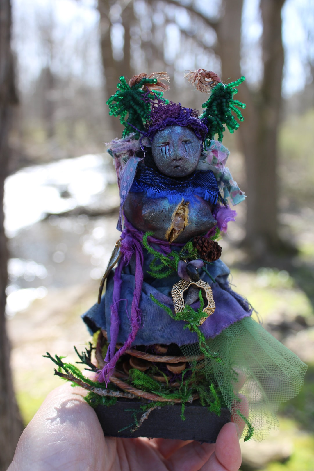Spirit Doll, Earth Shaman, Elemental Art Sculpture - Etsy