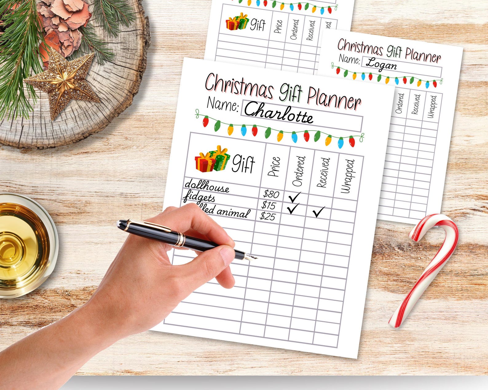 Christmas Gift List Tracker Printable | Christmas to Do List | Holiday ...