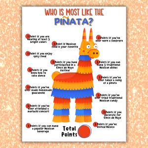 Cinco De Mayo Party Game, May Holiday Activity, Family Cinco De Mayo ...