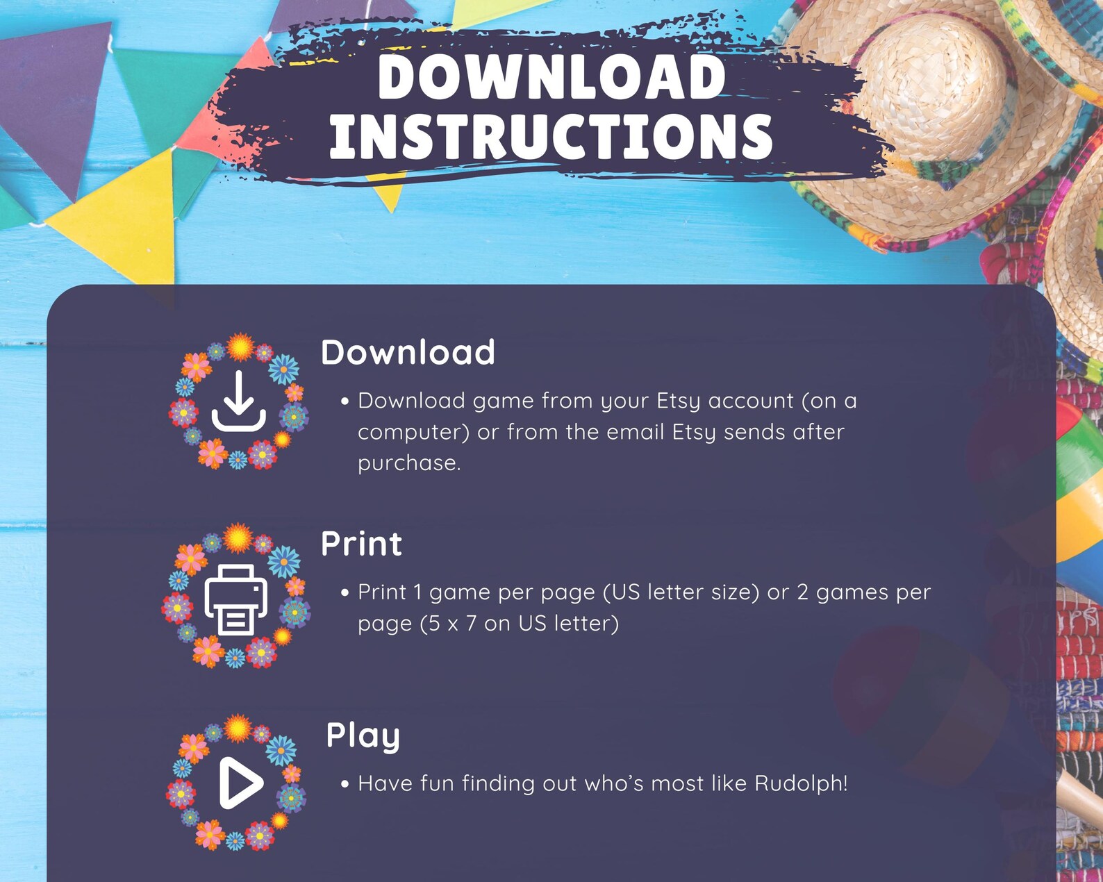 Cinco De Mayo Party Game, May Holiday Activity, Family Cinco De Mayo ...