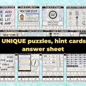 New Year's Eve Escape Room for Kids, Printable Party Game, NYE Escape ...