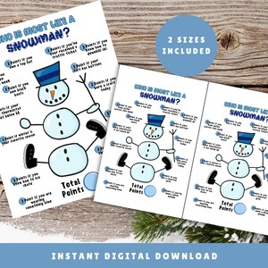 Christmas Party Game, Winter Holiday Activity, Family Christmas ...