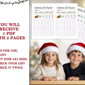 Christmas Gift List Tracker Printable | Christmas to Do List | Holiday ...
