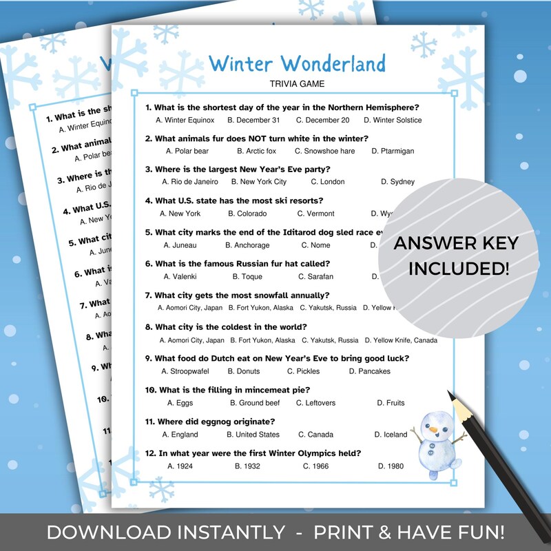 Holiday Trivia - Etsy