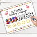 Kids Summer Reading Color Tracker, Student Reading Chart, Kid’s Book ...
