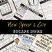 New Year's Eve Escape Room for Kids, Printable Party Game, NYE Escape ...