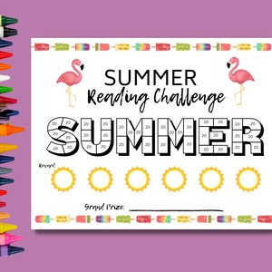 Kids Summer Reading Color Tracker, Student Reading Chart, Kid’s Book ...