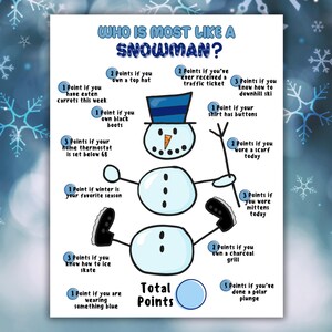 Christmas Party Game, Winter Holiday Activity, Family Christmas ...