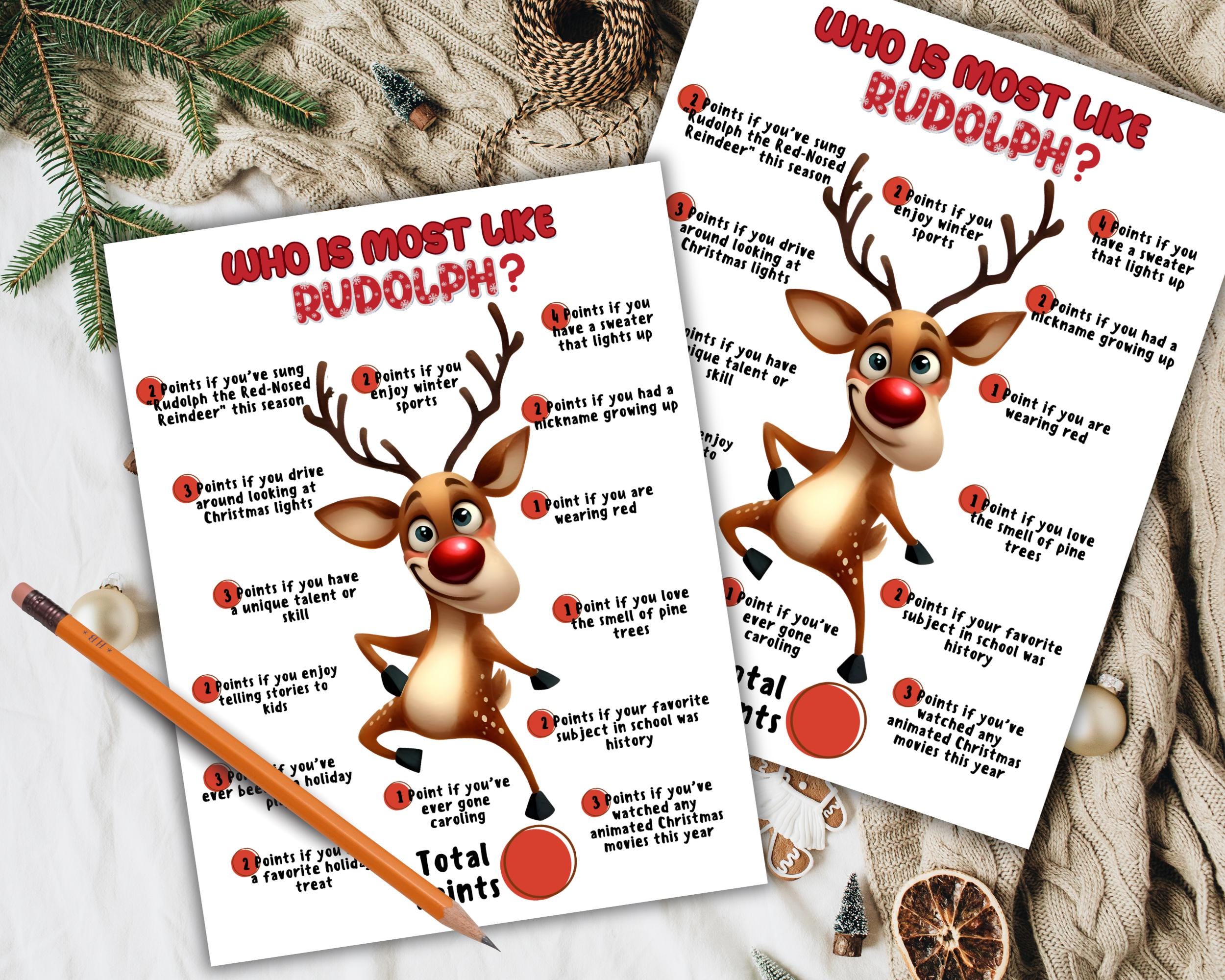Christmas Party Game, Winter Holiday Activity, Family Christmas ...